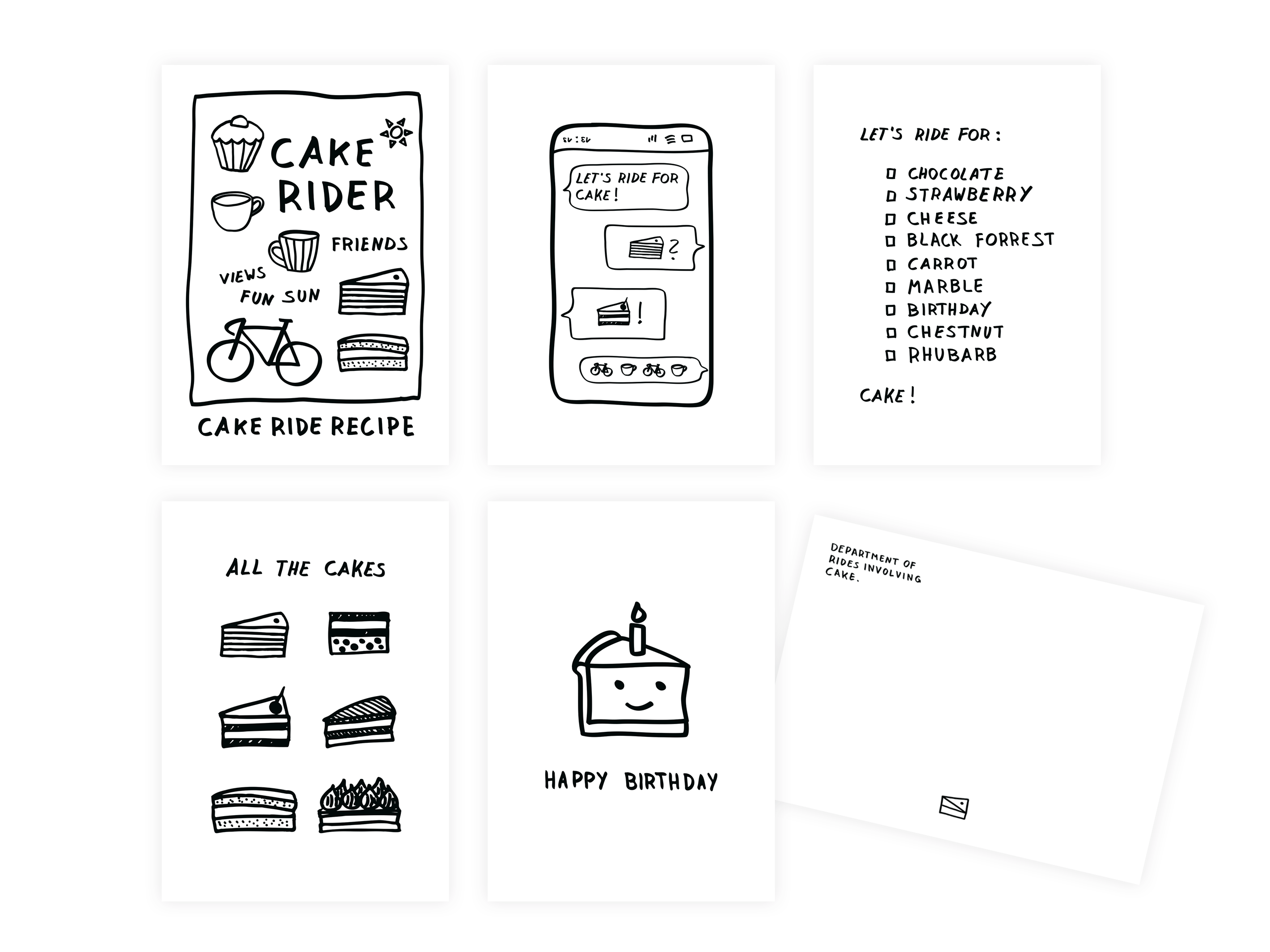 Cake Card Collection – Department of Rides Involving Cake